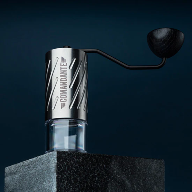 Comandante C60 Baracuda Velvet Steel manual coffee grinder | The Nob Coffee